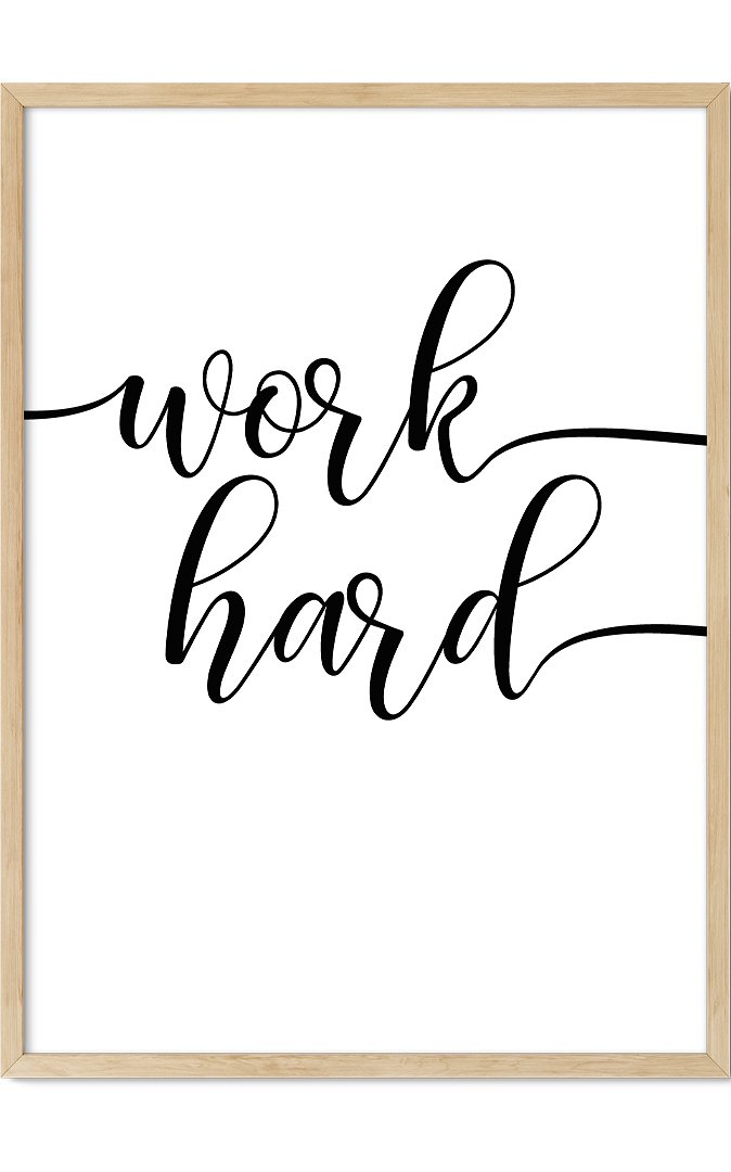 WORK HARD | Venta de Cuadros Modernos | De La Paz
