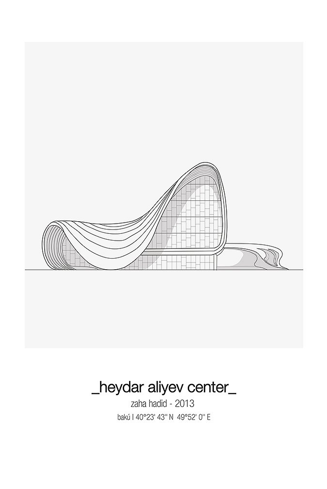 HEYDAR ALIYEV CENTER | Venta de Cuadros Modernos | De La Paz